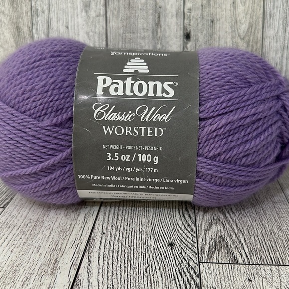 Patons | Office | Patons Classic Wool Worsted Yarn Soft Orchid 77779 ...